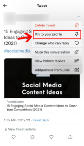 How to Pin a Tweet on Twitter (Ultimate Guide)