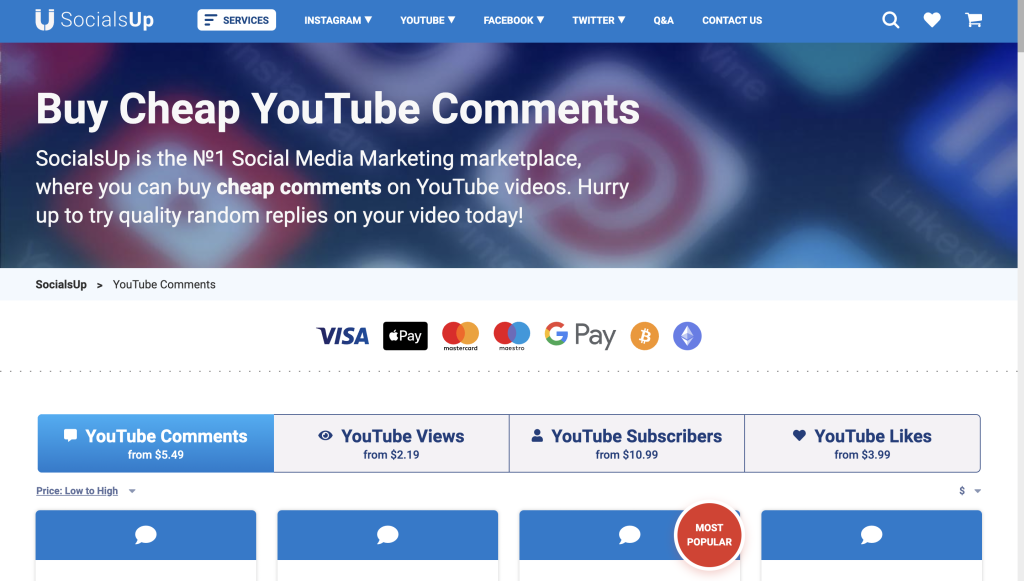 13 Best Sites to Buy YouTube Comments (Custom & Instant)