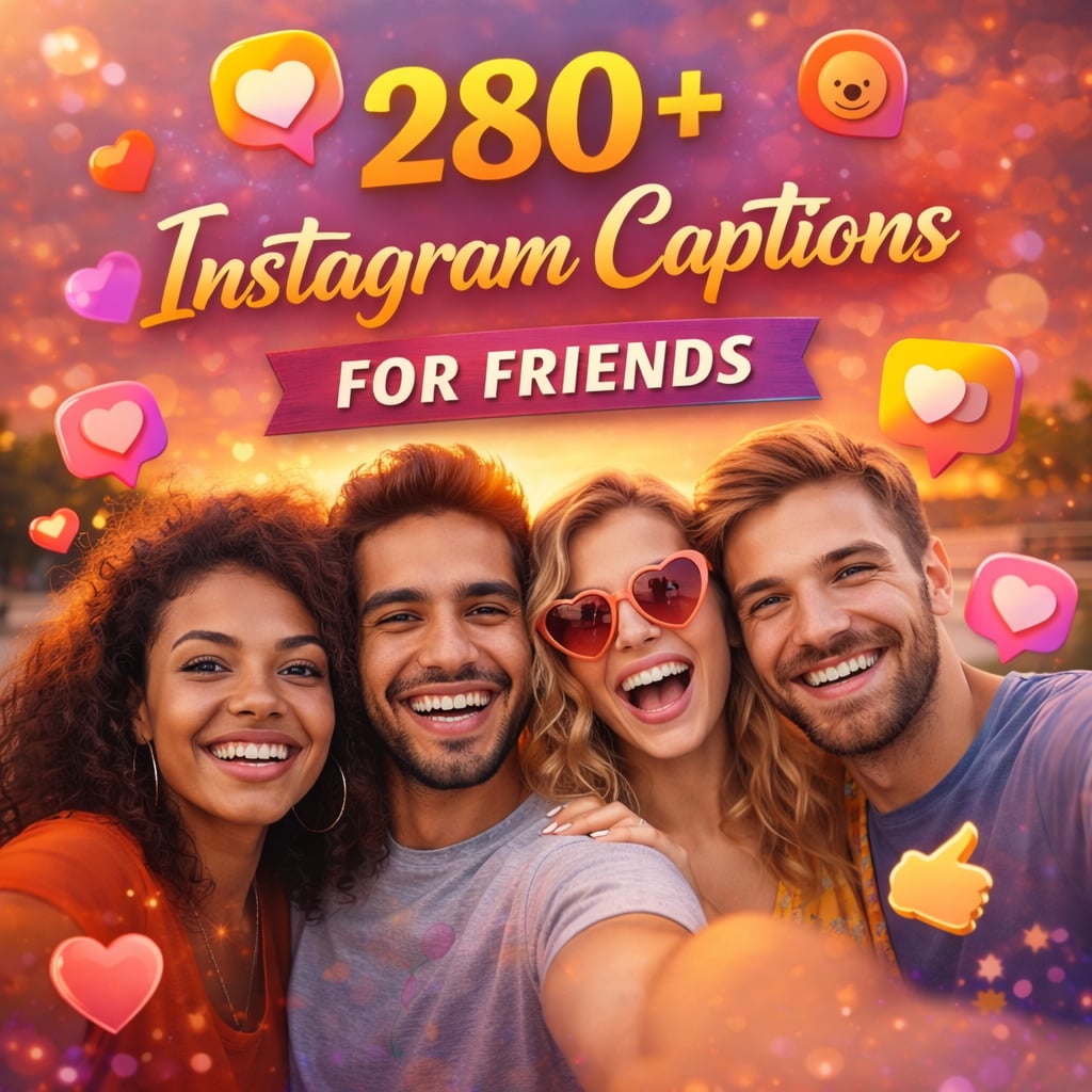 280+ Instagram Captions For Friends